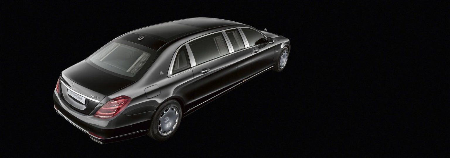 马赛地迈巴赫S650 Pullman Guard 被侧漏的霸气惊艳到了